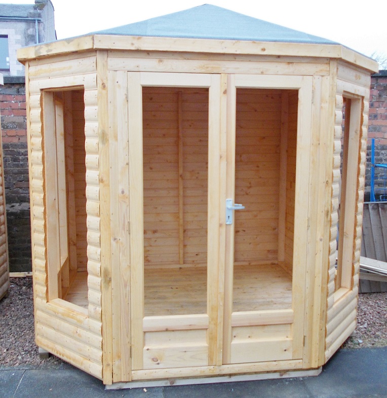 Forest Craft Flat Back Gazebo | Forestcraft, garden sheds, log cabins ...