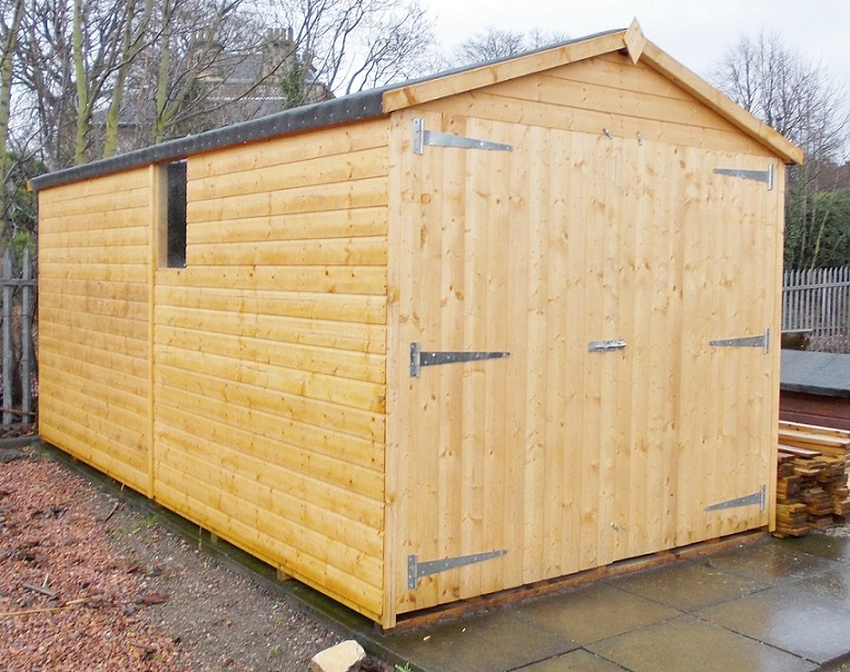 Forestcraft 16ft x 8ft Garage | Forestcraft, garden sheds, log cabins ...
