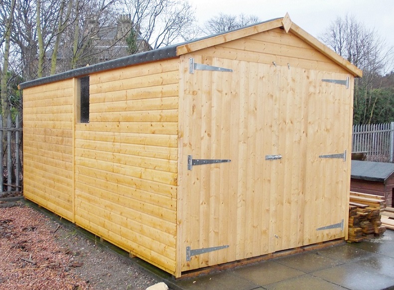 Forestcraft 18ft x 9ft Garage | Forestcraft, garden sheds, log cabins ...